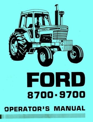 Ford 8700 and 9700 Tractor Owners Operators Manual FD | eBay