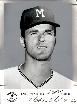 LD285 1972 Original Photo EARL STEPHENSON Milwaukee Brewers Baseball ...