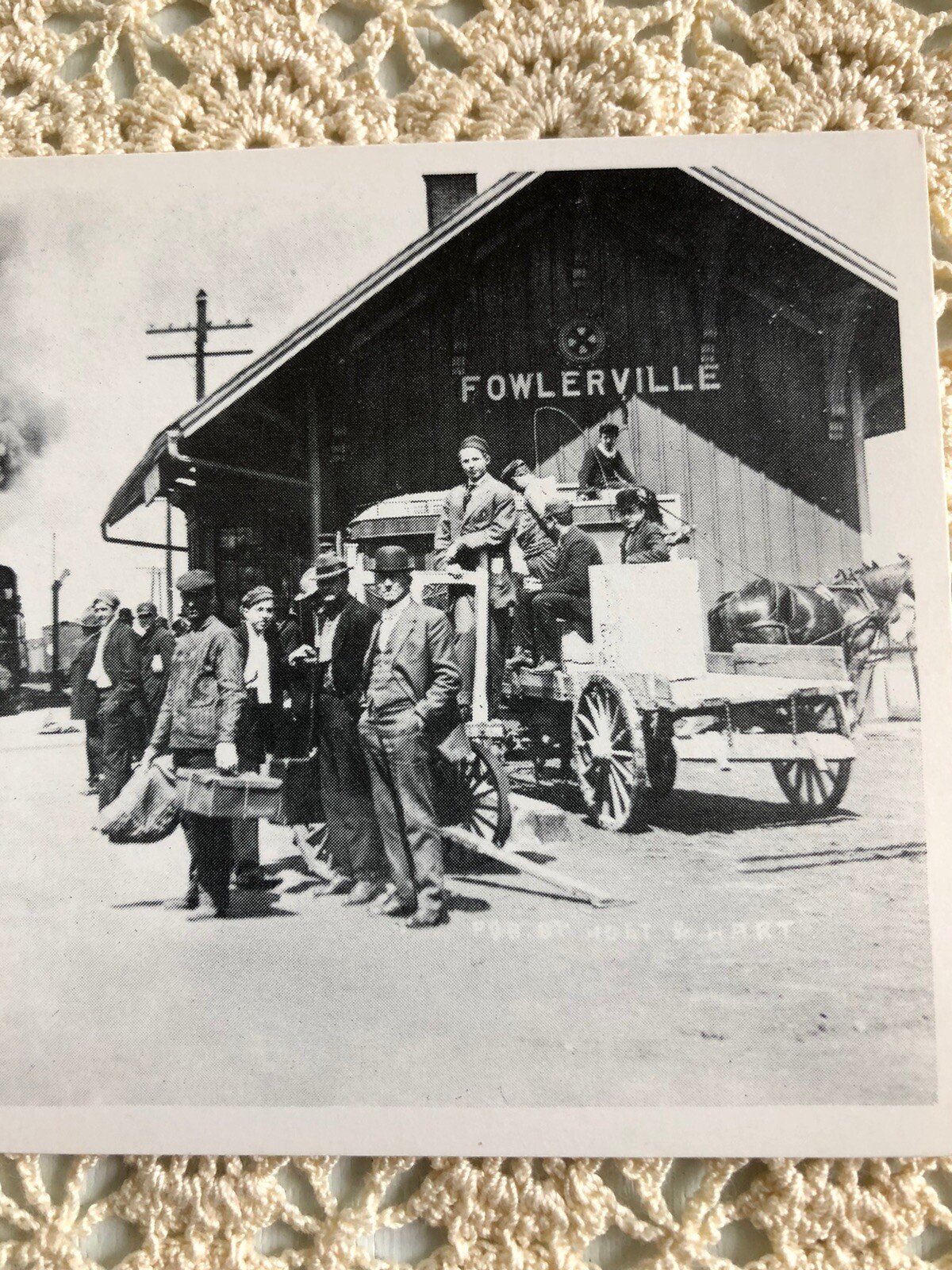Fowlerville Michigan | Train station | Real Photo Postcard Reprint | eBay