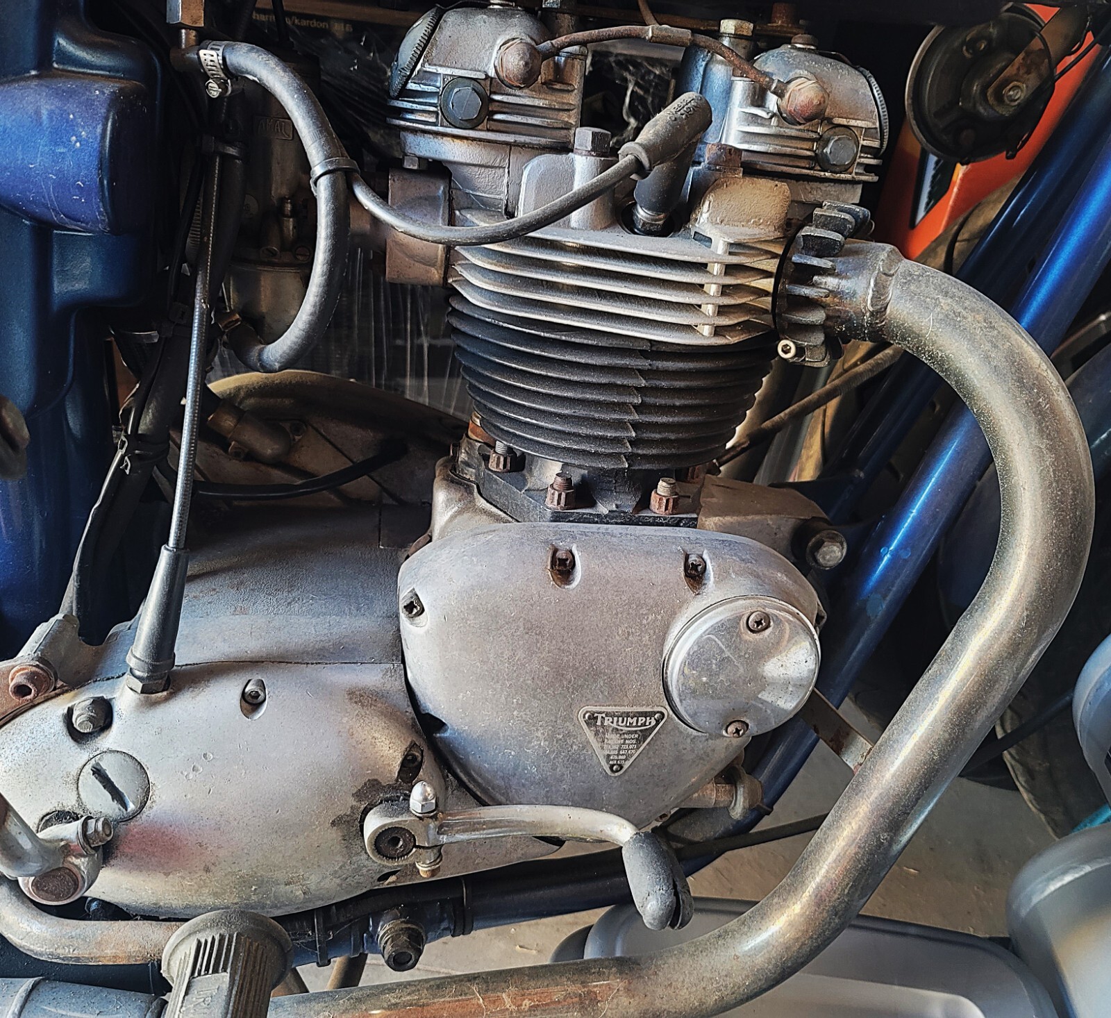 1972 Triumph Motorcycle 650 Motorcycle Engine Complete Assembly | 4 ...