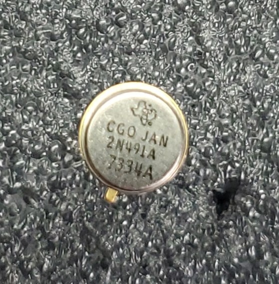 (2qty) 2N491A Texas Instruments Gold Semiconductor Bipolar Transistor ...