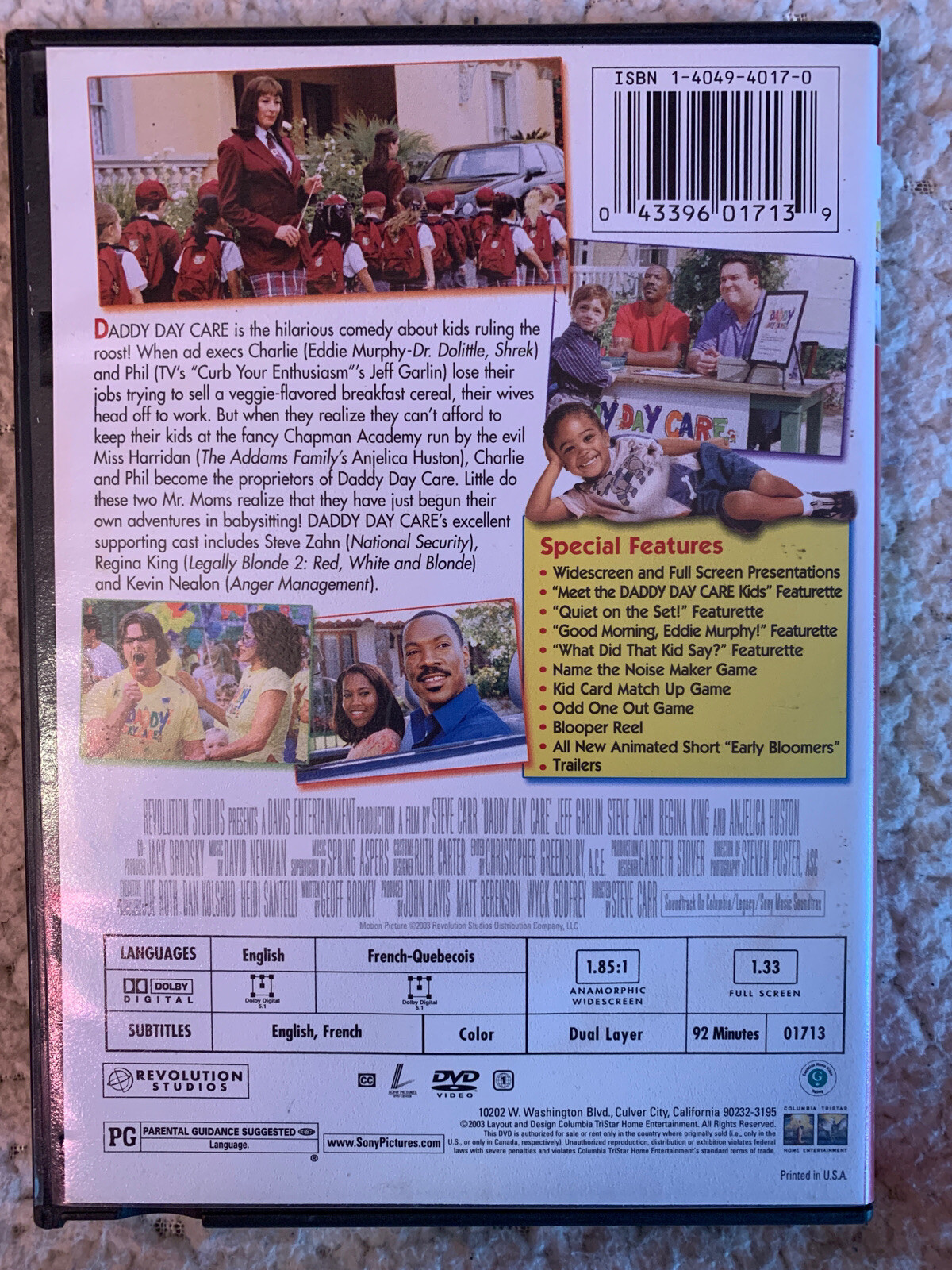 Daddy Day Care DVD 2003 Special Edition 43396017139 EBay daddy-day-care-dvd-2003-special-edition-43396017139-ebay