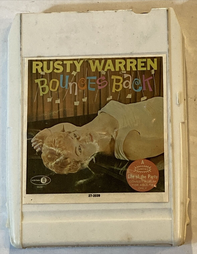 Rusty Warren Bounces Back 8 Track Tape Cartridge Comedy | eBay