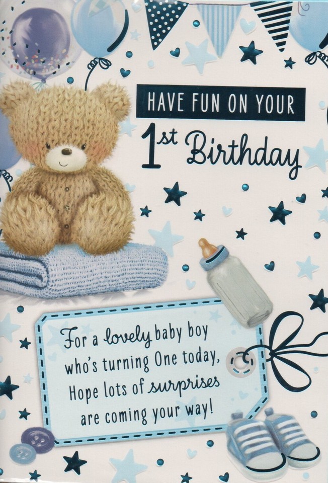 1st 2nd 3rd 4th Boys Birthday Card Choices For Boys Lovely Verses 7"x5 ...