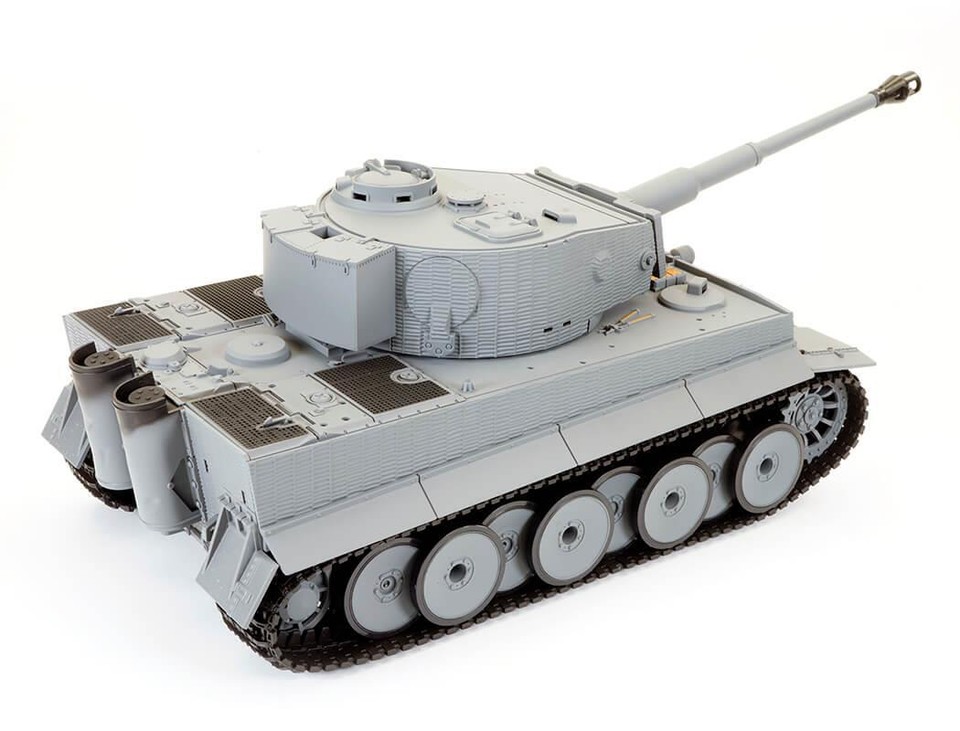 Taigen 1:24 Scale Tiger 1 Ir Battle Tank Late Version- Grey (Base ...
