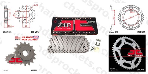 JT- Silver X Ring Sprocket Chain Kit fits Honda XL600 V Transalp 91-00 ...