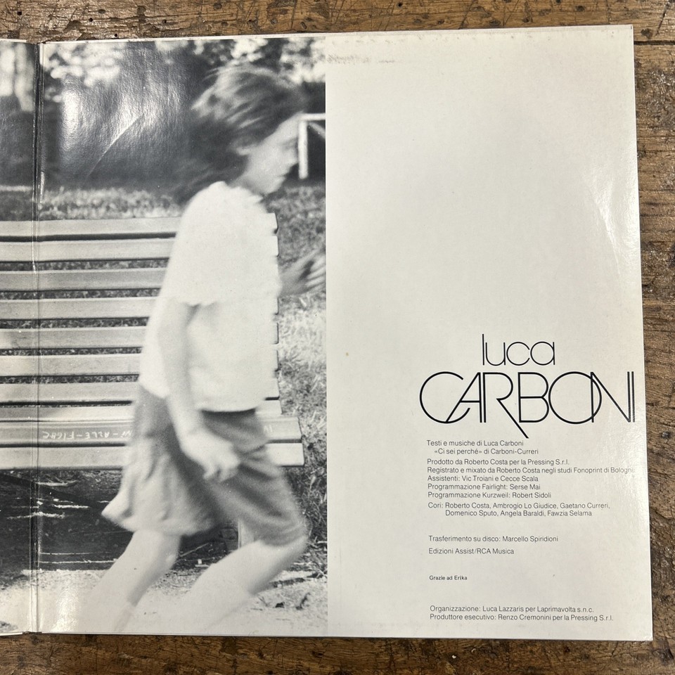 LP Luca Carboni - Forever PL 70846 OKAY 40032 Italy 1985 Vinile Musica ...