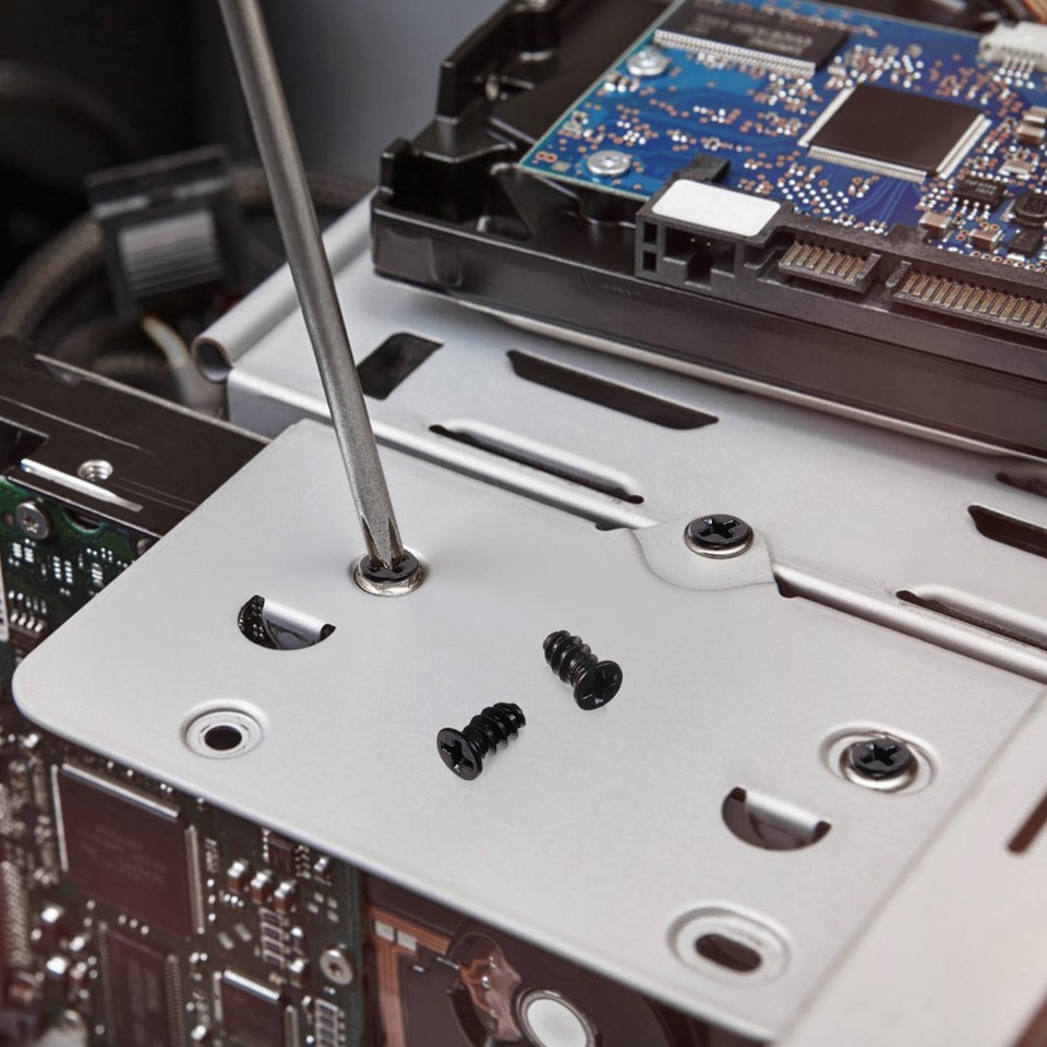 60 Pcs Computer Fan Screws Carbon Steel Black Cooling Fan Mount for ...