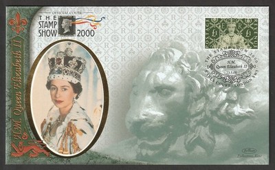 2000 STAMP SHOW £1 GREEN STAMP FROM SGMS2147 ON BENHAM LIMITED EDITION ...