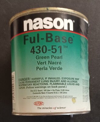 Nason Ful-Base 430-51 Green Pearl Paint 1 Quart NOS New | eBay