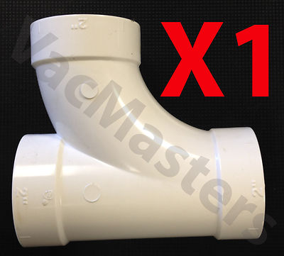 Central Vacuum 2" PVC 90 degree "TY" fitting - Used for rough-in | eBay