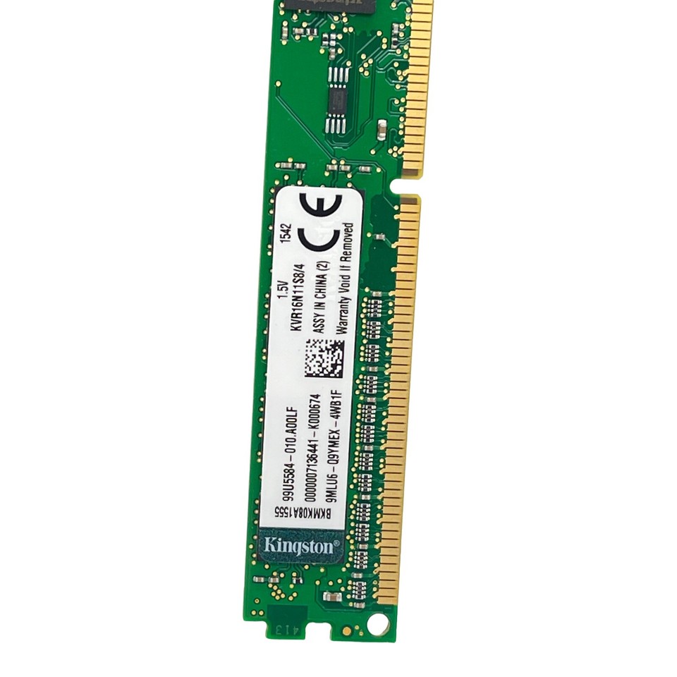 Kingston 4GB (1-Stick) PC3-12800 DDR3 1600 Low Profile PC Memory ...