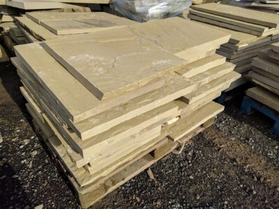 New Riven Yorkstone Flags - Buff - Natural Stone Paving | eBay UK