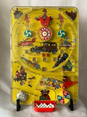 Wacky Races Pinball game Pachinko machine Retro Vintage epoch toy ...