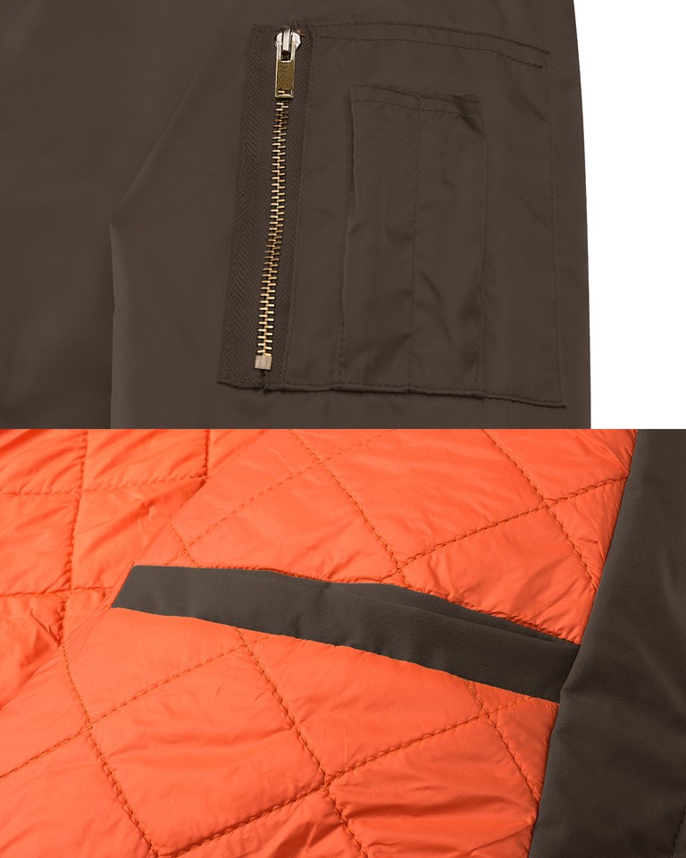 Men's Premium Outdoor Water Resistant Padded Zip Up Pilot Bomber ...