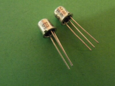 2 Pcs SGS BC107B Metal Can TO18 npn Transistor CW33 w | eBay