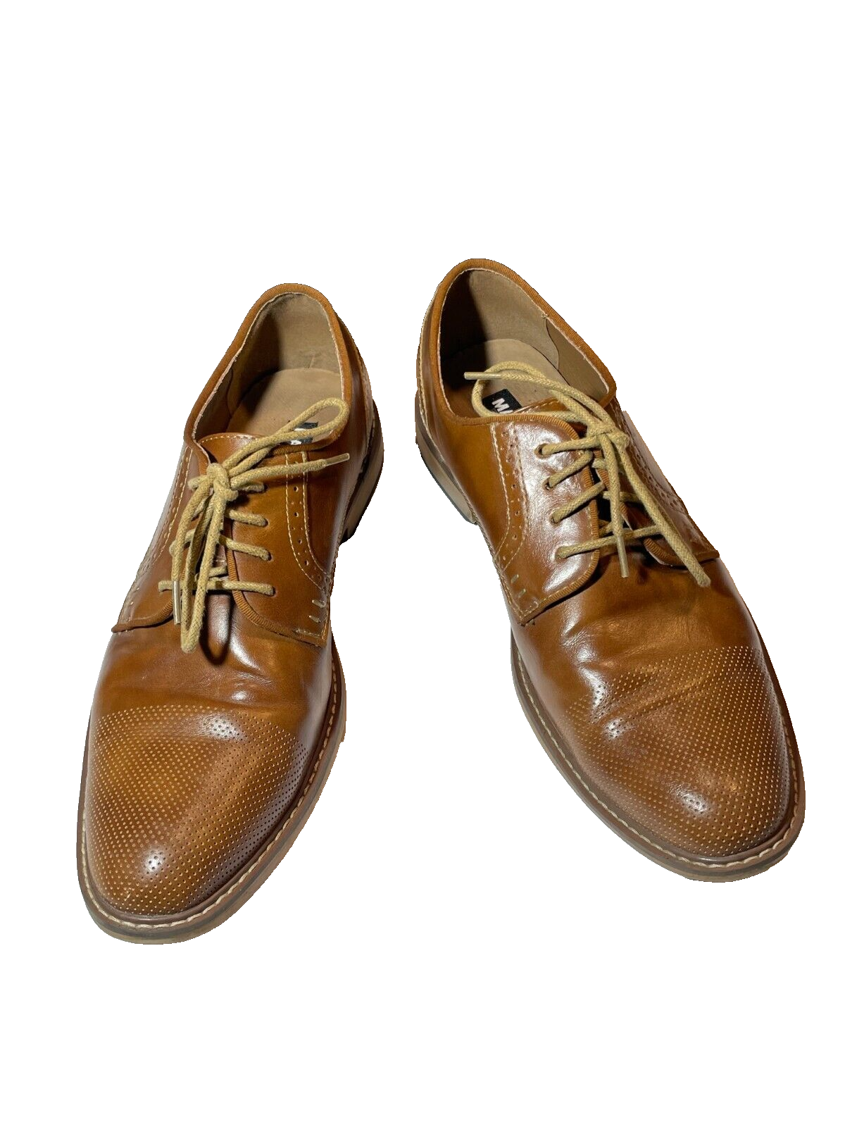 Steve Madden Bellman Leather Brown Lace Up Derby Casual Dress Shoes Men ...