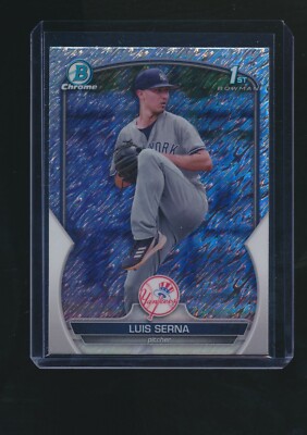 LUIS SERNA 2023 BOWMAN CHROME SHIMMER REFRACTOR RC PARALLEL | eBay