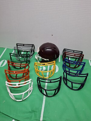 RIDDELL SPEED BLANK MINI HELMET MAROON W/MASK ASSEMBLED | eBay