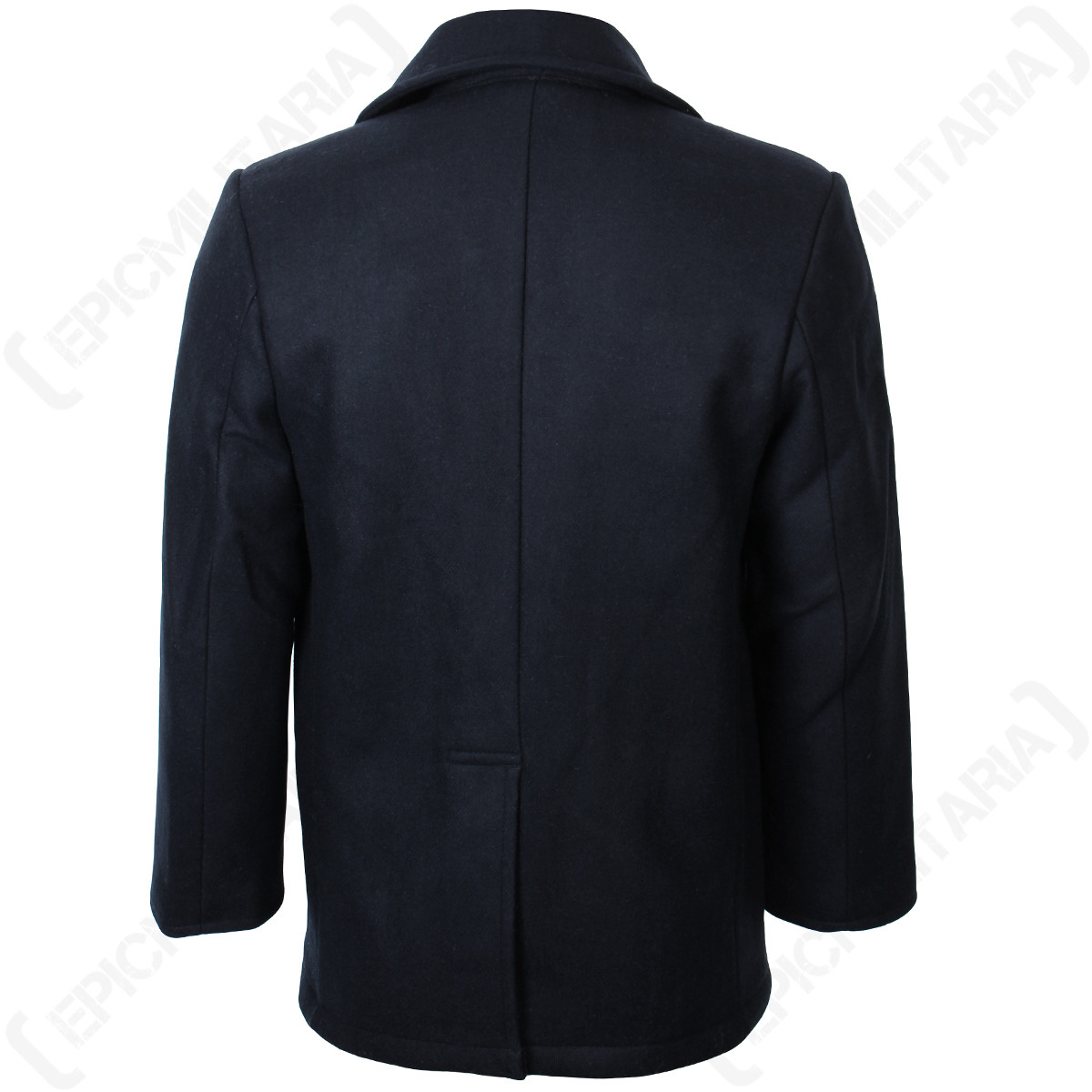 Dark Blue US Navy Pea Coat - American Naval Wool Jacket Overcoat New | eBay