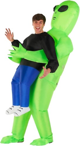 Alien Inflatable Pick Me Up Costume Adult Scary Blow Up Suit Halloween ...