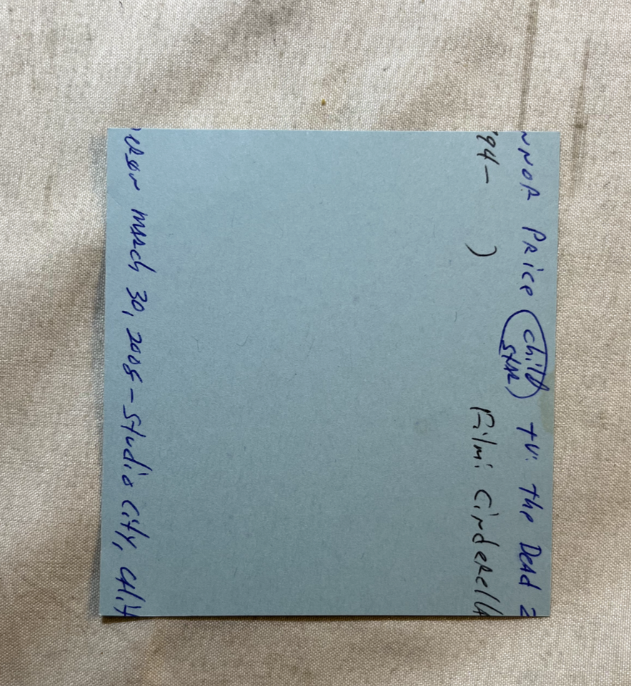 ORIGINAL Connor Price Autograph 3x3 Signed Cut Actor Cinderella Man | eBay