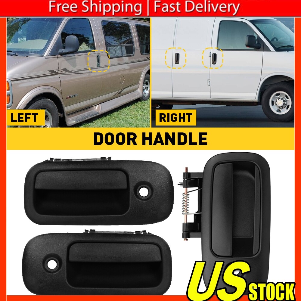 Outside Front Rear Door Handles Set LH RH for 96-09 Chevy Express GMC ...