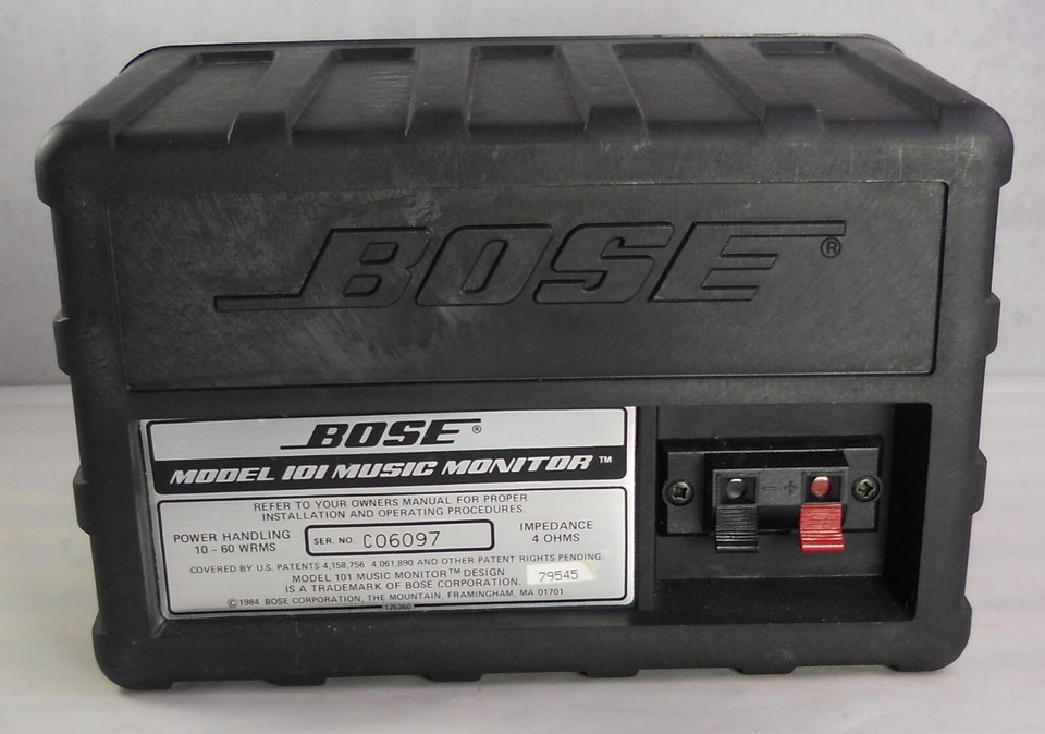 Bose Model 101 Speakers Pair Music Monitor Indoor Outdoor Mountable 60W ...