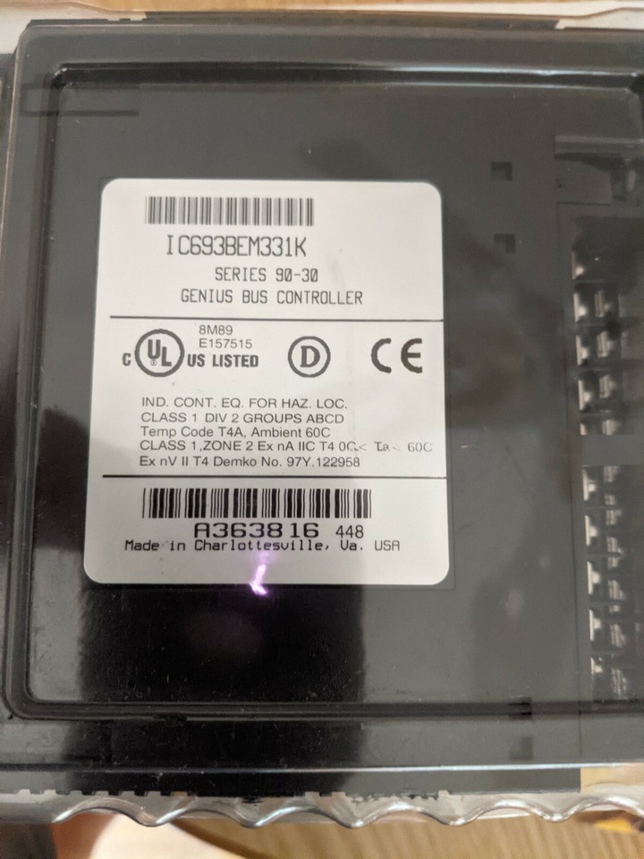 NSFS NEW GE-Fanuc IC693BEM331L GENIUS BUS CONTROLLER 9030 or RX3i ...