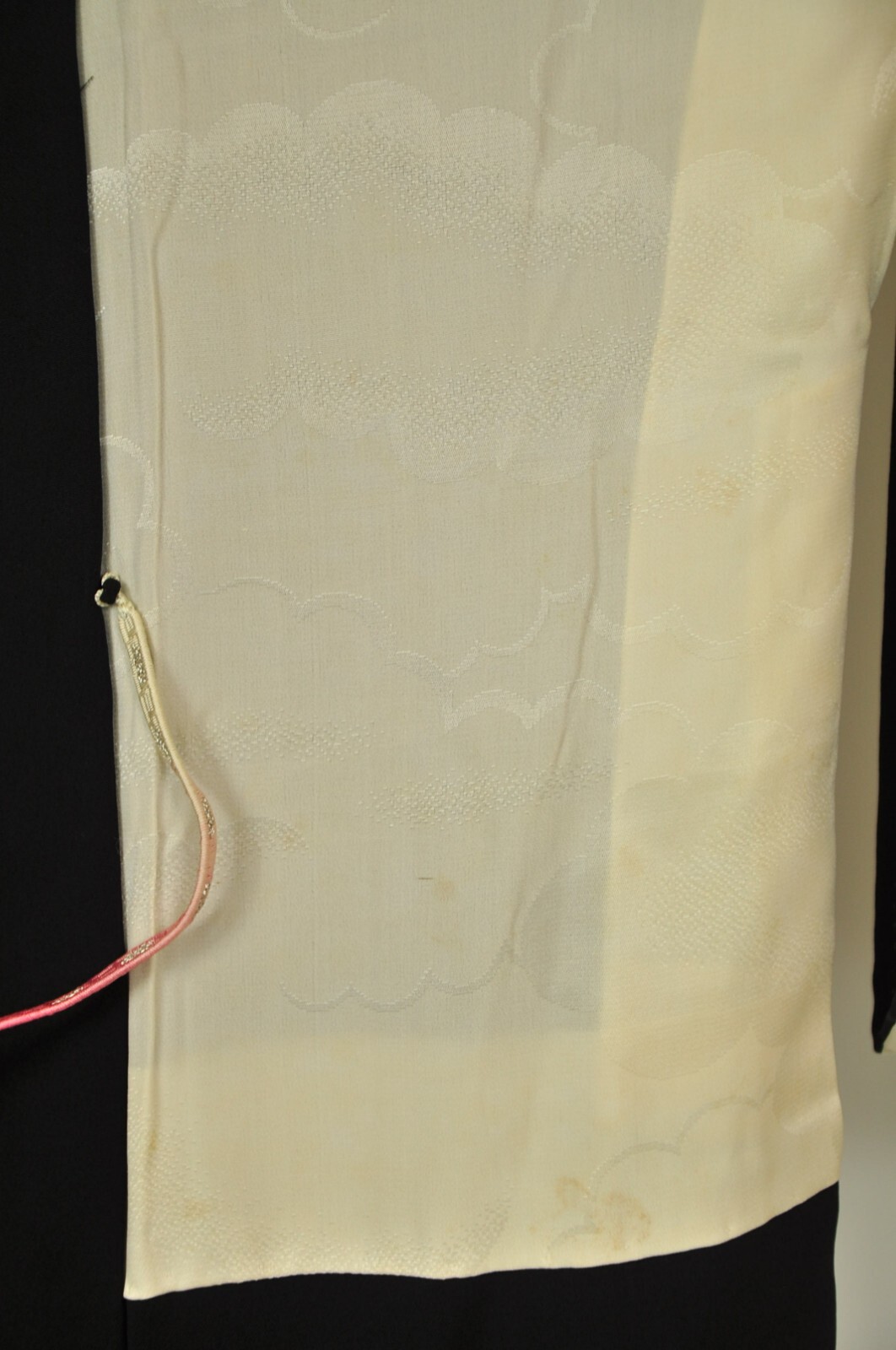 Vintage Japanese Kimono Haori Black Jacket Silk Tuzumi KIn-Koma Embroidery | eBay