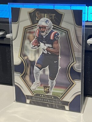 2022 Panini Select Pierre Strong Jr. Rookie #168 Premier Level Patriots ...