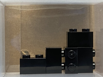 LEGO Parts - Black Brick 1 x 2 - No 3004 - QTY 5 | eBay