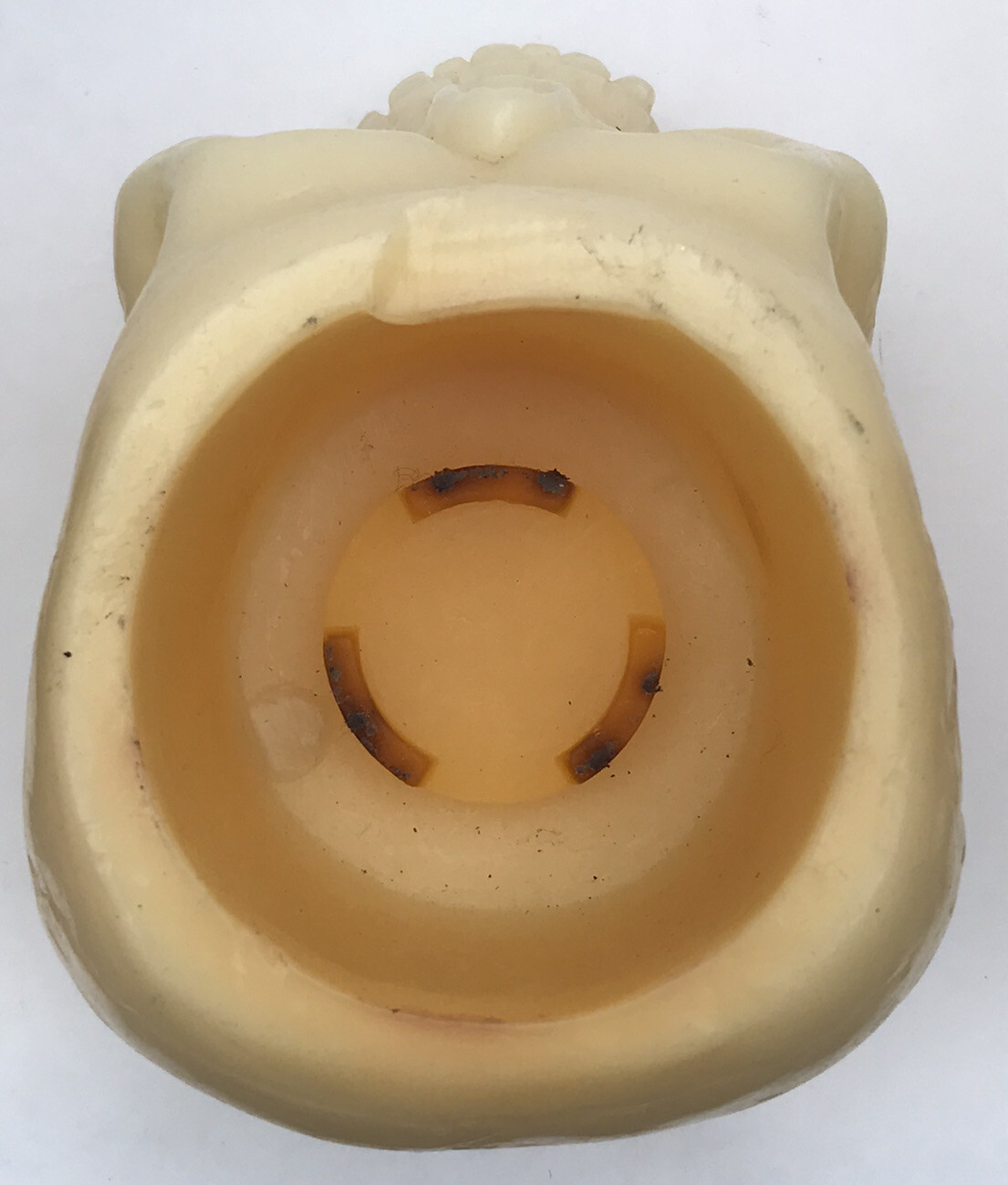 Wax Skull - Vintage - Candle Holder - Seance Party Decor - Costume ...