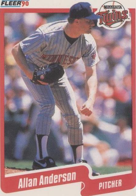 1990 Fleer - Allan Anderson #366 for sale online | eBay