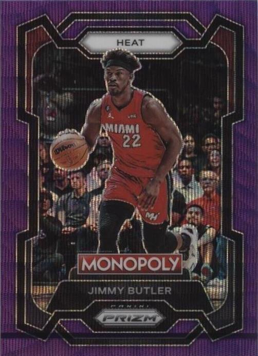 2023-24 Panini Prizm Monopoly - Jimmy Butler #46 Purple Wave Prizm for ...