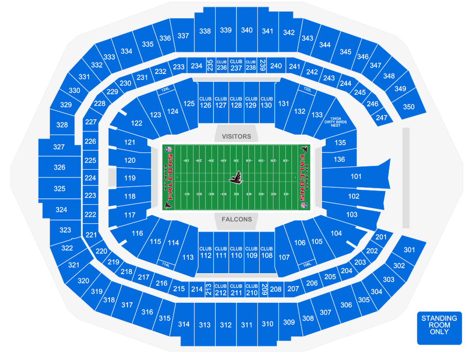2 Miami Dolphins at Atlanta Falcons Tickets Sec 314 Row 4 Oct 26 | eBay