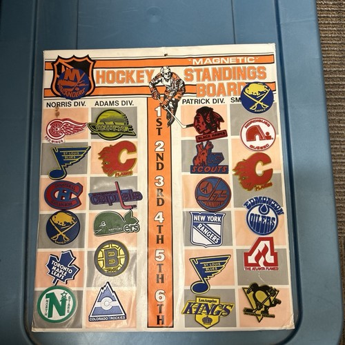 Vintage NHL Magnets Standings Board With 25 Magnets Including Teams Of ...