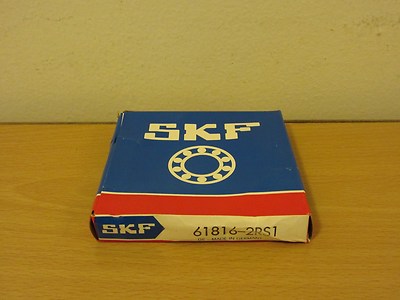 SKF 61816 2RS1 DEEP GROOVE BALL BEARING | eBay