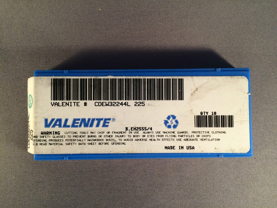 Left Handed Valenite Inserts # CDEW32244L | eBay