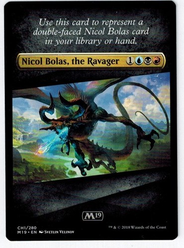 NICOL BOLAS, THE RAVAGER Deck Insert x4 ~mtg NM M19 Token | eBay