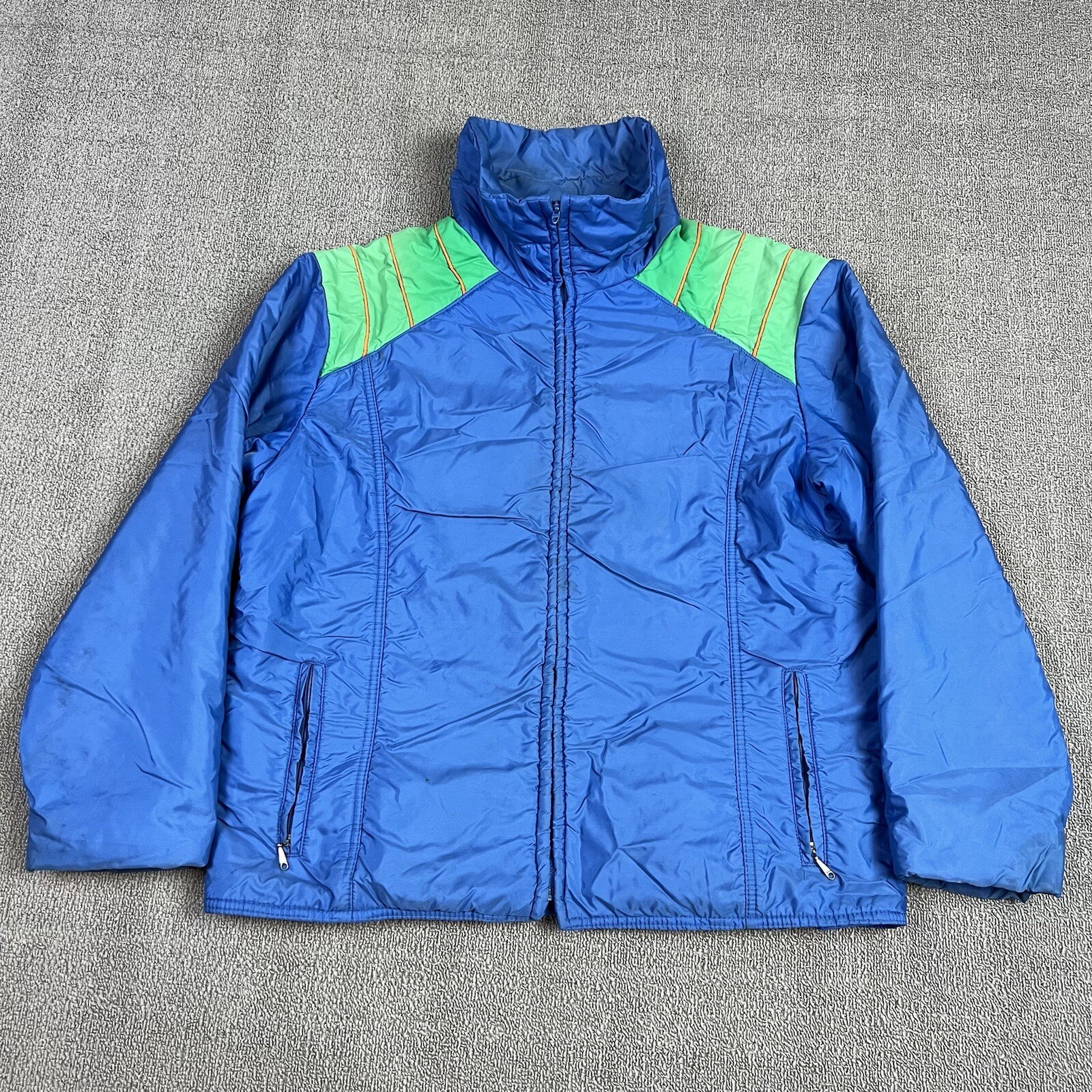 Vintage 70's JC Penny Ski Apparel Puffer Jacket Men's Large Talon ...