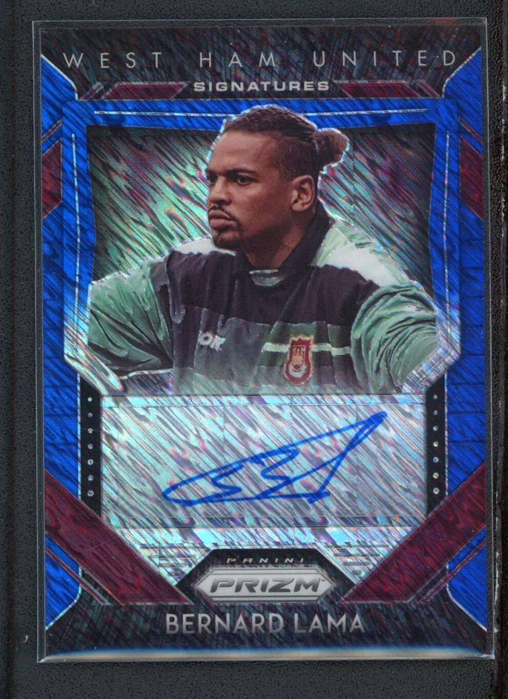 2020-21 BERNARD LAMA AUTO PANINI PRIZM PREMIER LEAGUE SHIMMER BLUE ...