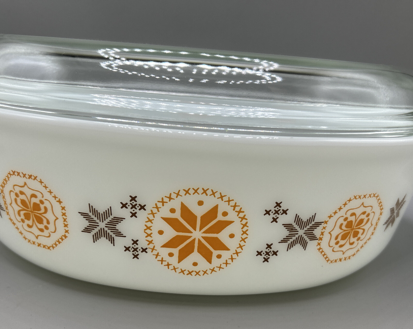 Vintage PYREX 045 2 1/2 QT Casserole Dish with Glass Lid Town And ...