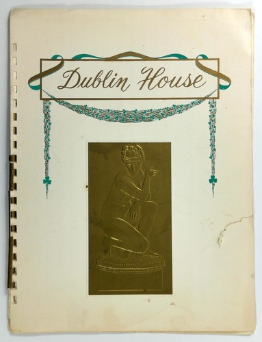 1967 Original Vintage Menu DUBLIN HOUSE Restaurant Colorado Springs ...