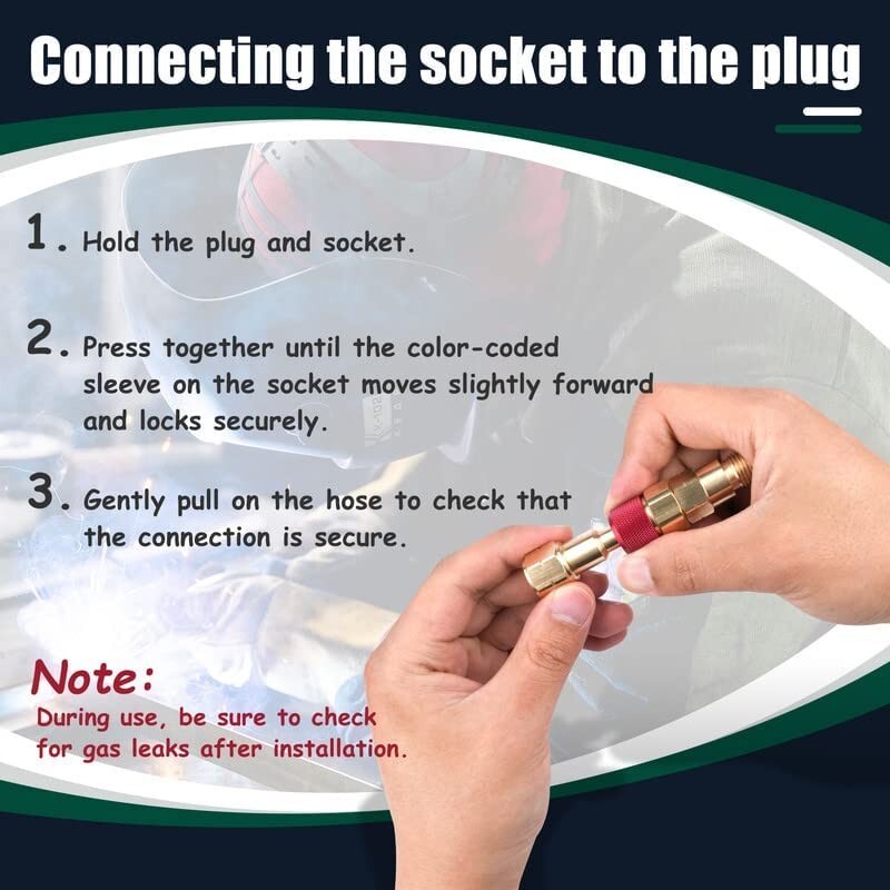 UPGRADED Western Torch to Hose Quick Connect/Connector Disconnect Set ...