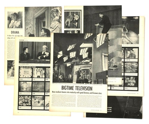 1948 Television Article Early Days of TV Milton Berle Vaudeville ...