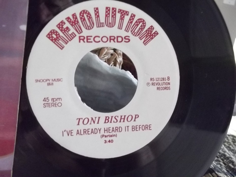 45Q*PIC SLEEVE*TONI BISHOP THE CLOWN/ALREADY HEARD IT BEFORE REVOLUTION ...