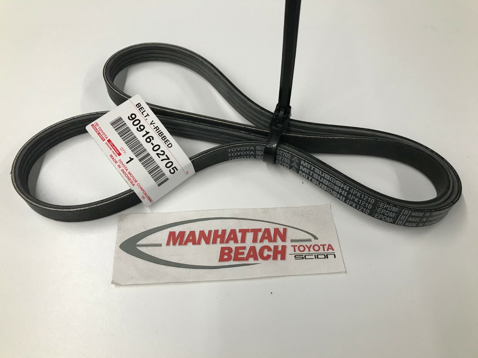 Genuine Toyota Serpentine Belt 90916-02705 | eBay