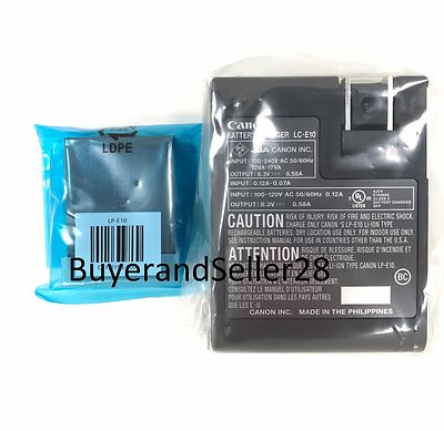 Genuine Canon Rebel Camera Battery w/Charger LP-E10,LC-E10 Fits ONLY T3 ...