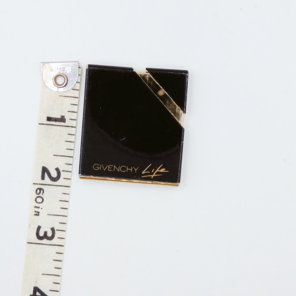 Givenchy Life Lighter Case Mirror Box Black Brass Japan Square Old ...